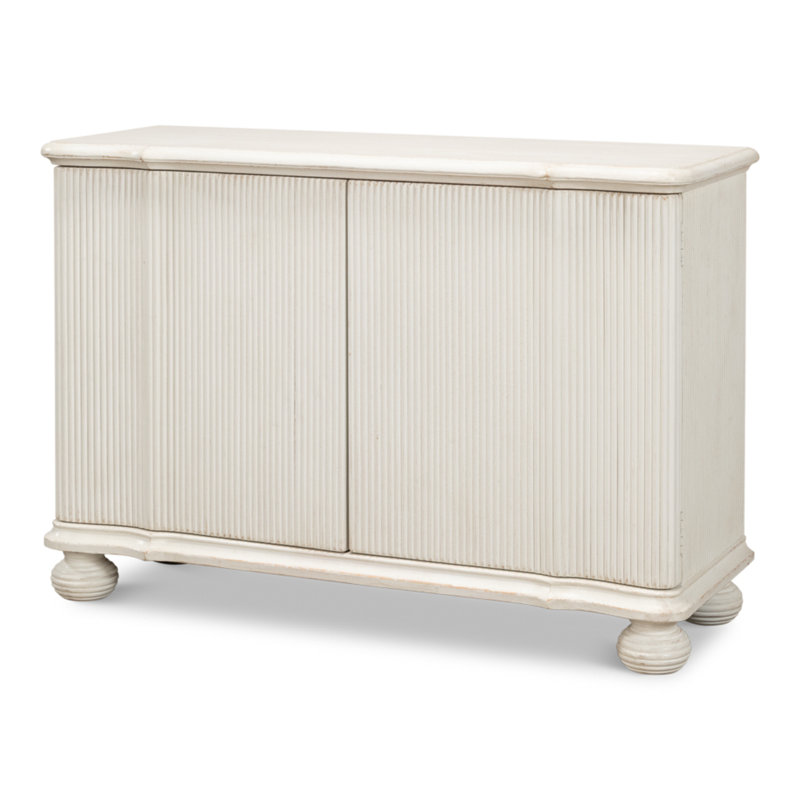 Sarreid Ltd Astrid Entrance Commode, Antique White | Wayfair