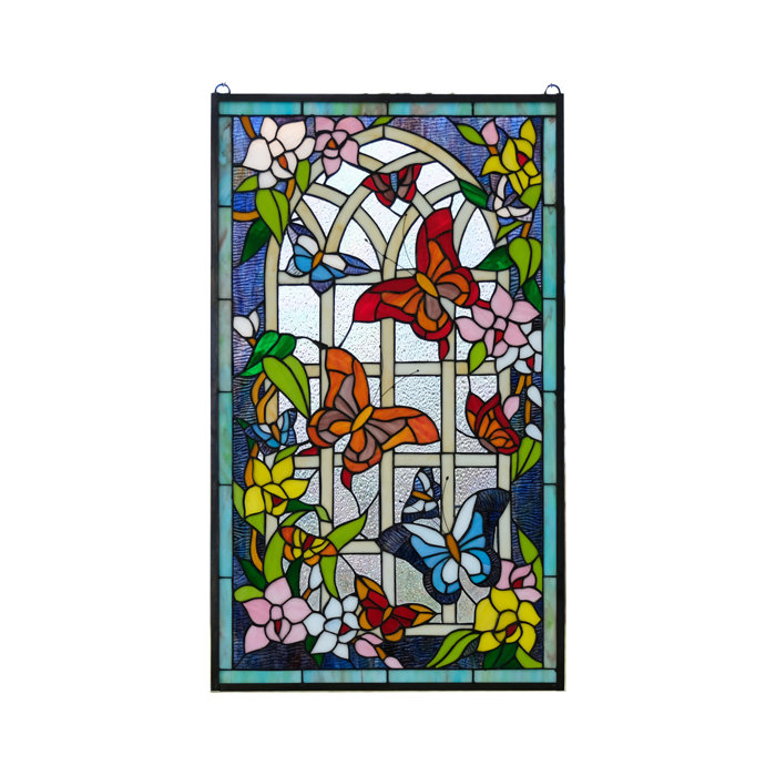 Astoria Grand Floral And Plants Window Panel & Reviews | Wayfair