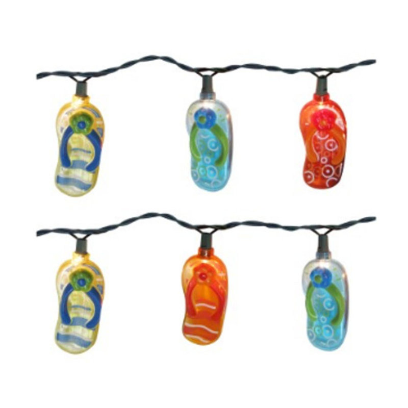 Brite Star Set of 10 Tropical Beach Flip Flop Sandal Novelty Christmas ...