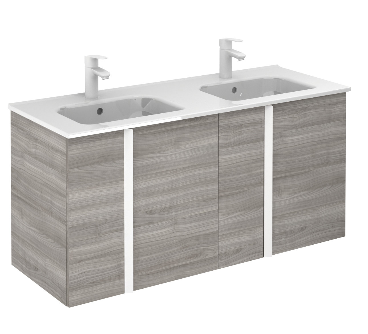 Orren Ellis Miguel 48" Wall-Mounted Double Bathroom Vanity Set | Wayfair