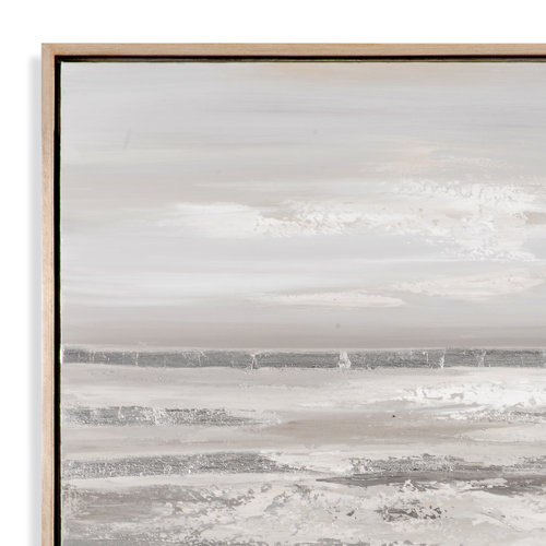 Sand & Stable Silver Landscape Framed On Canvas Print & Reviews | Wayfair