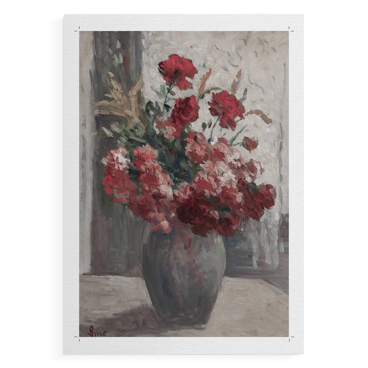Alcott Hill Vintage Floral Print CCLIX -Canvas Print Only - NOT FRAMED ...