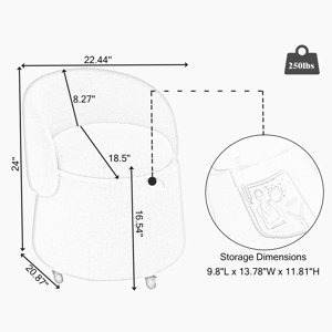 Latitude Run® Multi-Functional Stool Can Be Moved For Storage,Teddy ...