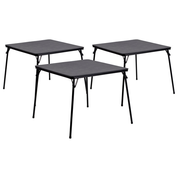 Flash Furniture Monroe Foldable Card Table with Vinyl Table Top ...