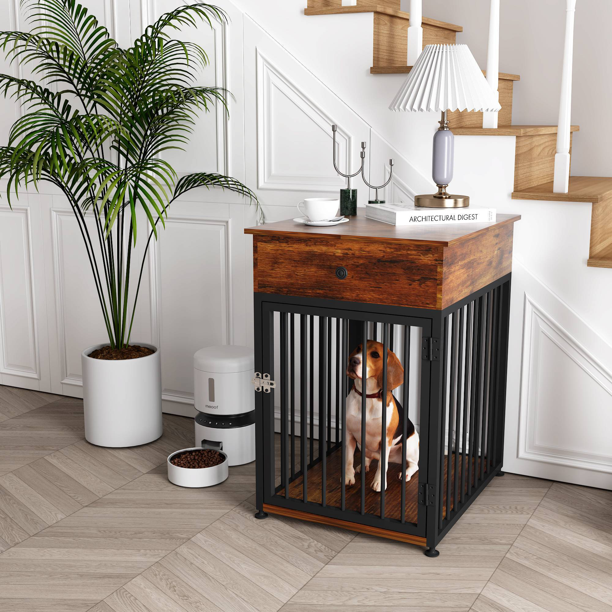 Tucker Murphy Pet™ End Table With Dog Crate And Power Outlet - Wayfair ...
