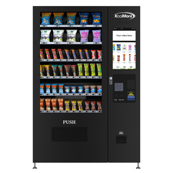 KoolMore Non-Refrigerated Snack Vending Machine 60 Slots and 22 Inch ...