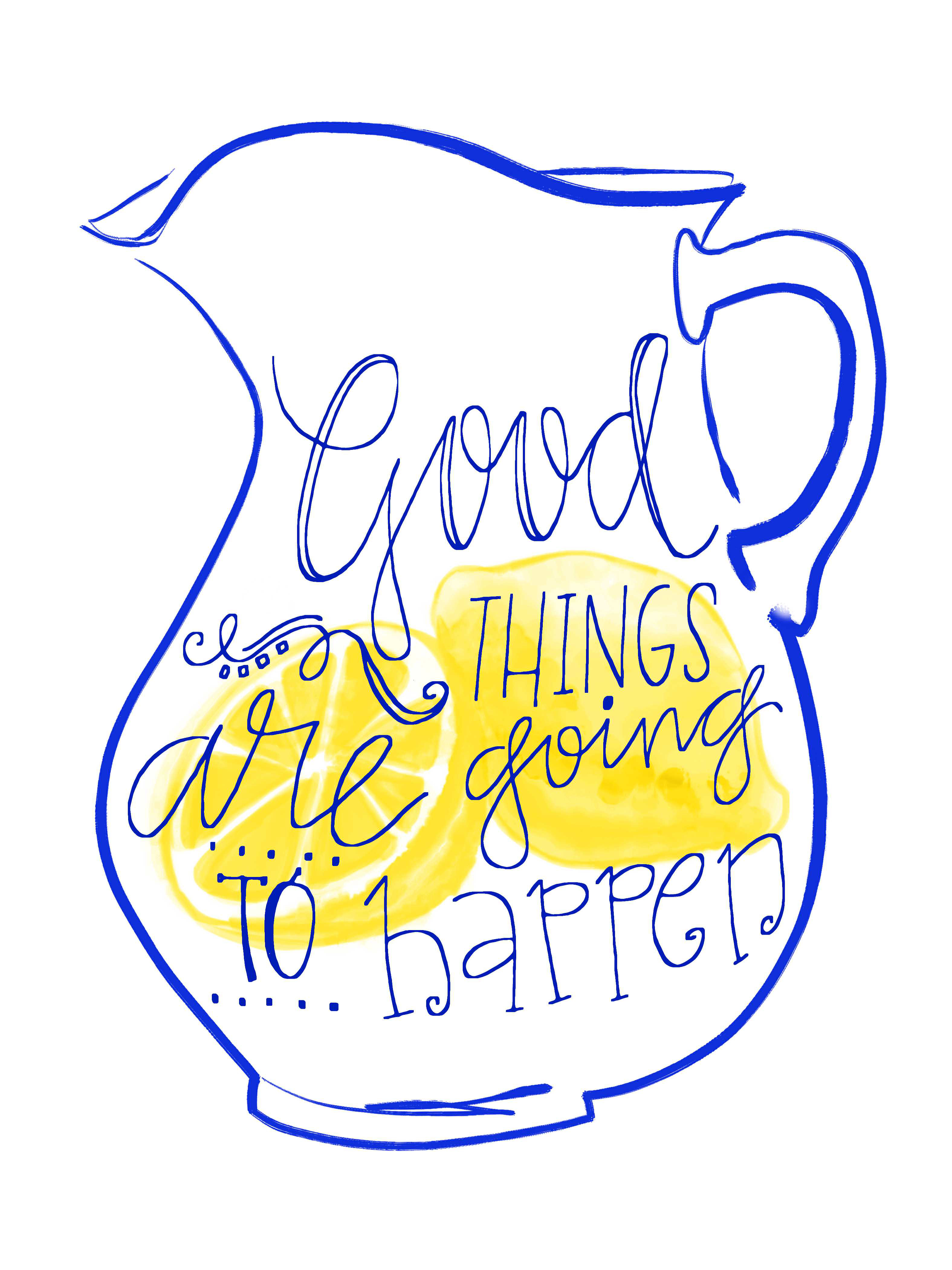 Trinx Lemon Pitcher - Wrapped Canvas Textual Art | Wayfair
