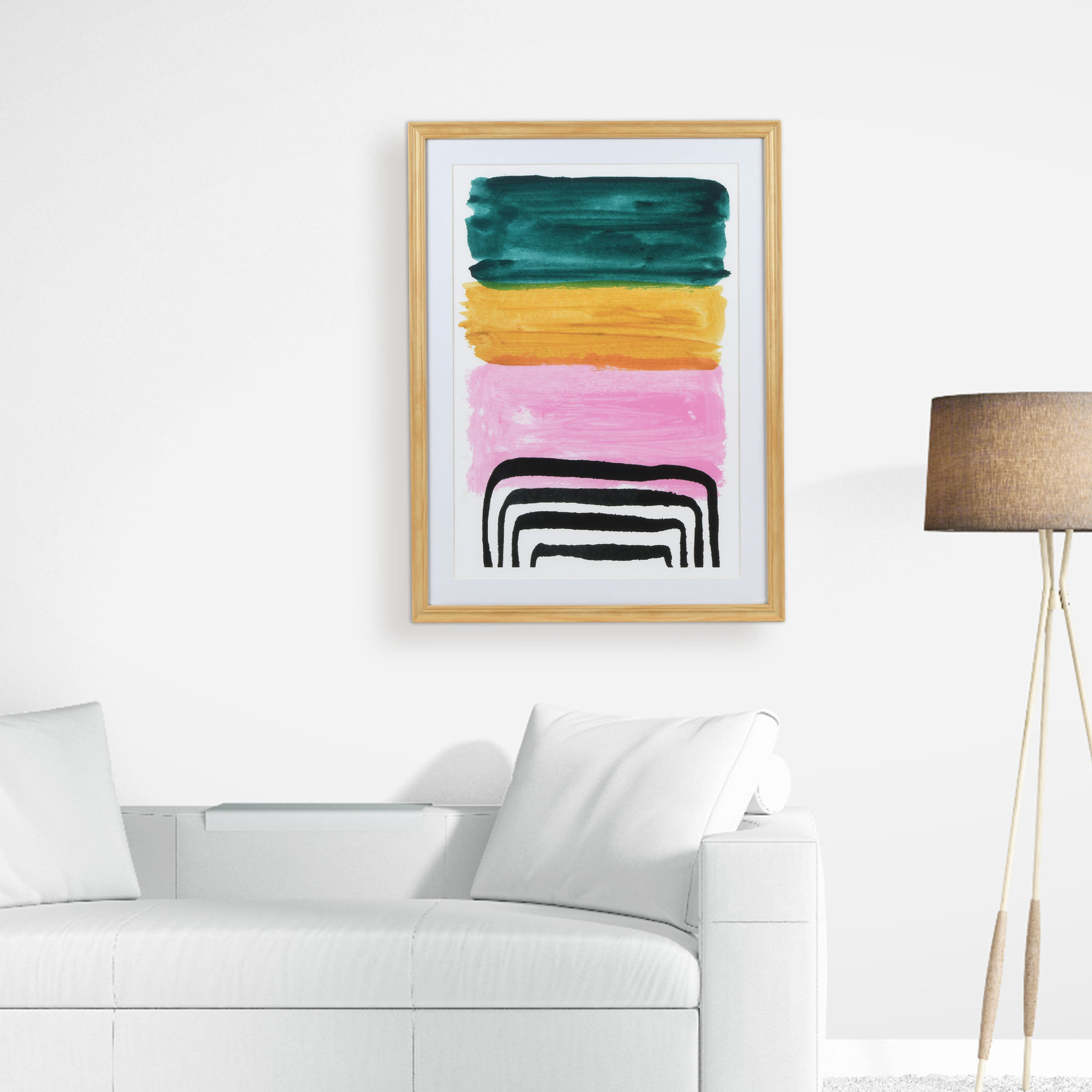 Wrought Studio™ Abstract Side - Shadowbox Graphic Art | Wayfair