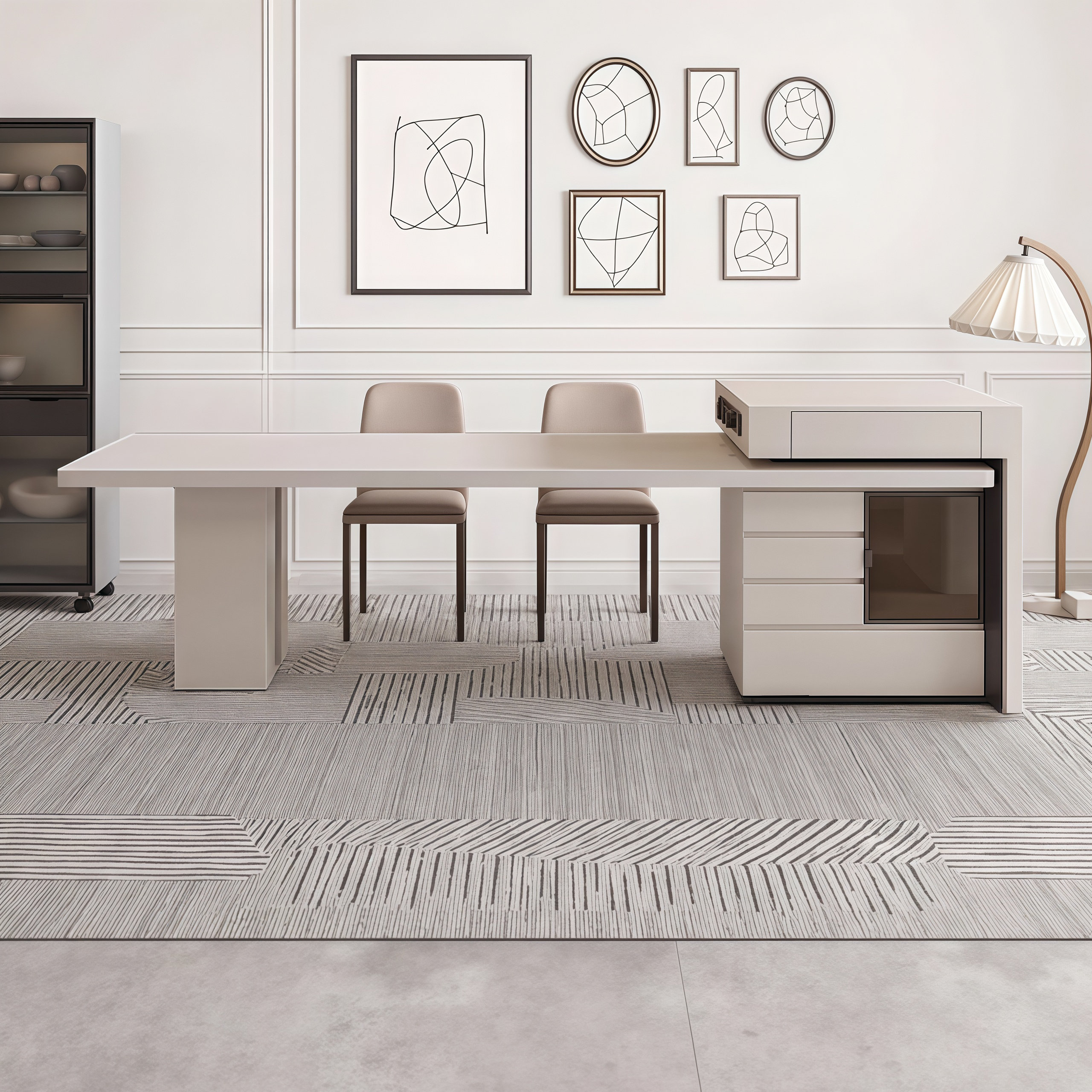 Corrigan Studio Steinberger Wood Kitchen Island Set with Table ...
