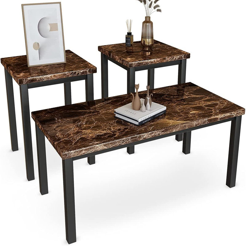 Red Barrel Studio® 3 Piece Coffee Table Set & Reviews | Wayfair