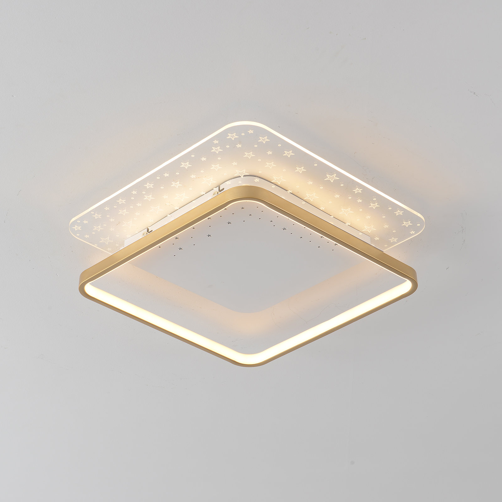 Wrought Studio™ Elrita 2-Heads Square LED Flush Mount Light Kit | Wayfair