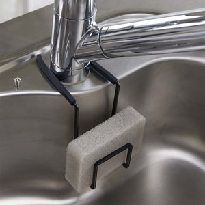 Yamazaki Home Tower Yamazaki Home Faucet-Hanging Sponge Holder, Kitchen ...