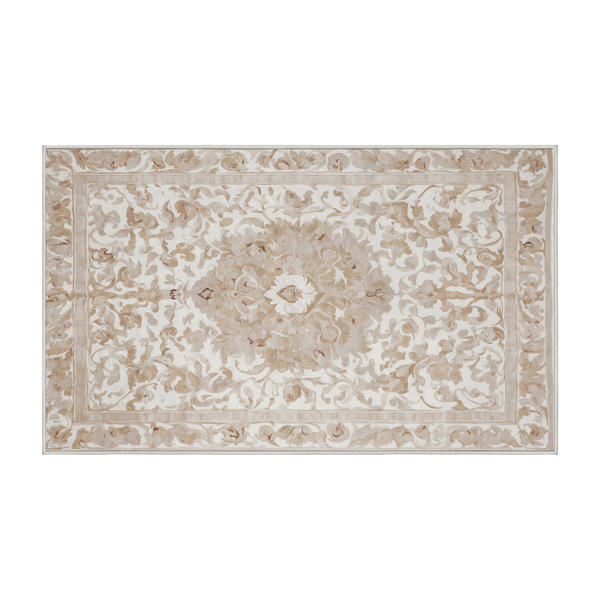 Alcott Hill® Silky Soft Plush Beige Area Rug | Wayfair