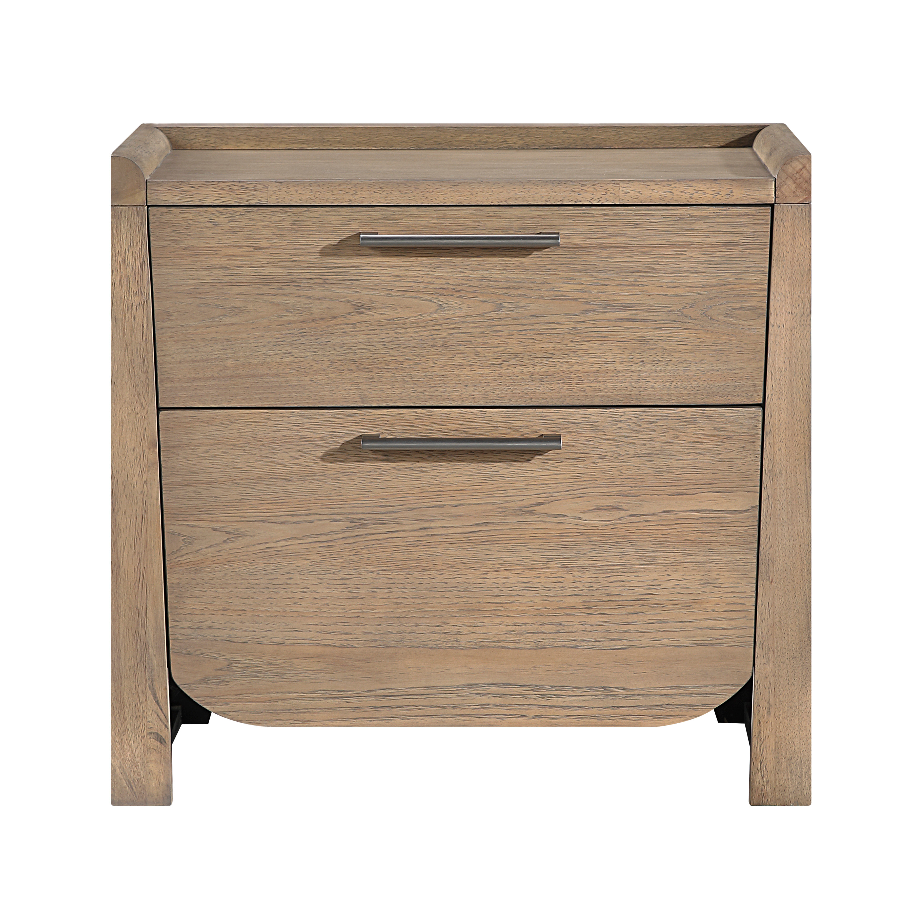 Homelegance Cascade 28"W 2-Drawer Nightstand | Wayfair