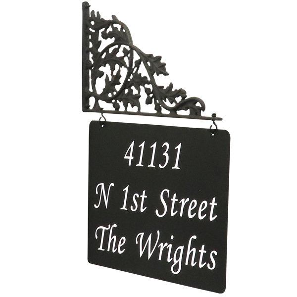 Address America Oak Design Double Sided Reflective Lamppost Sign XL ...