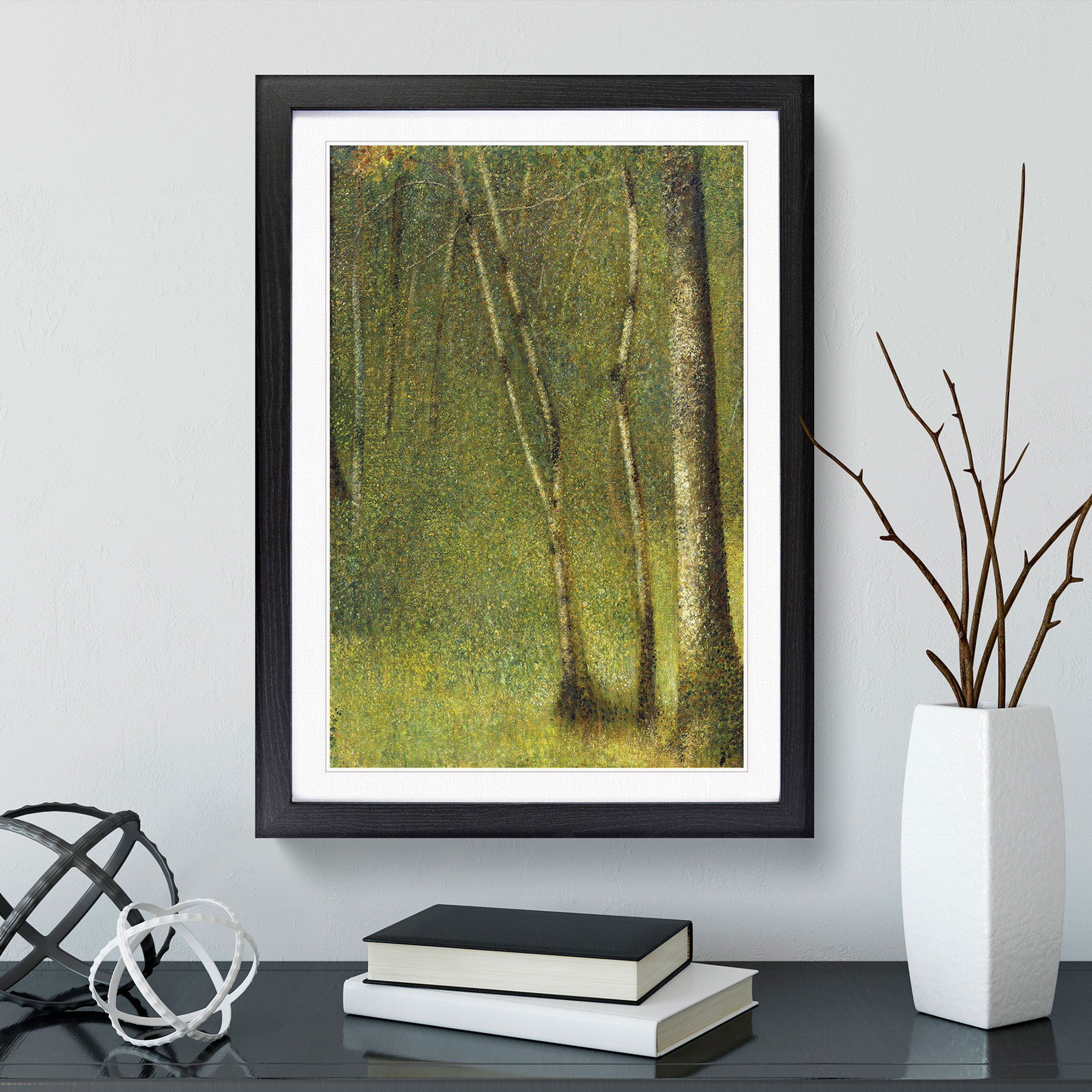 East Urban Home The Forest at Pontaubert by Georges Seurat - Picture ...