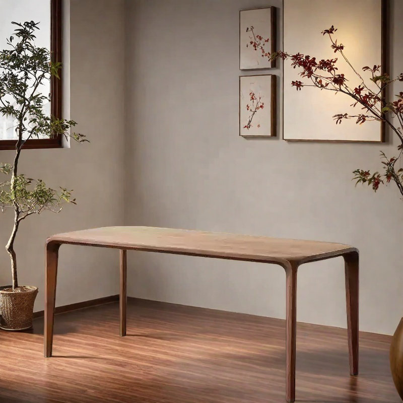 Corrigan Studio Solid Wood Ash Dining Table with Strong Capacity ...