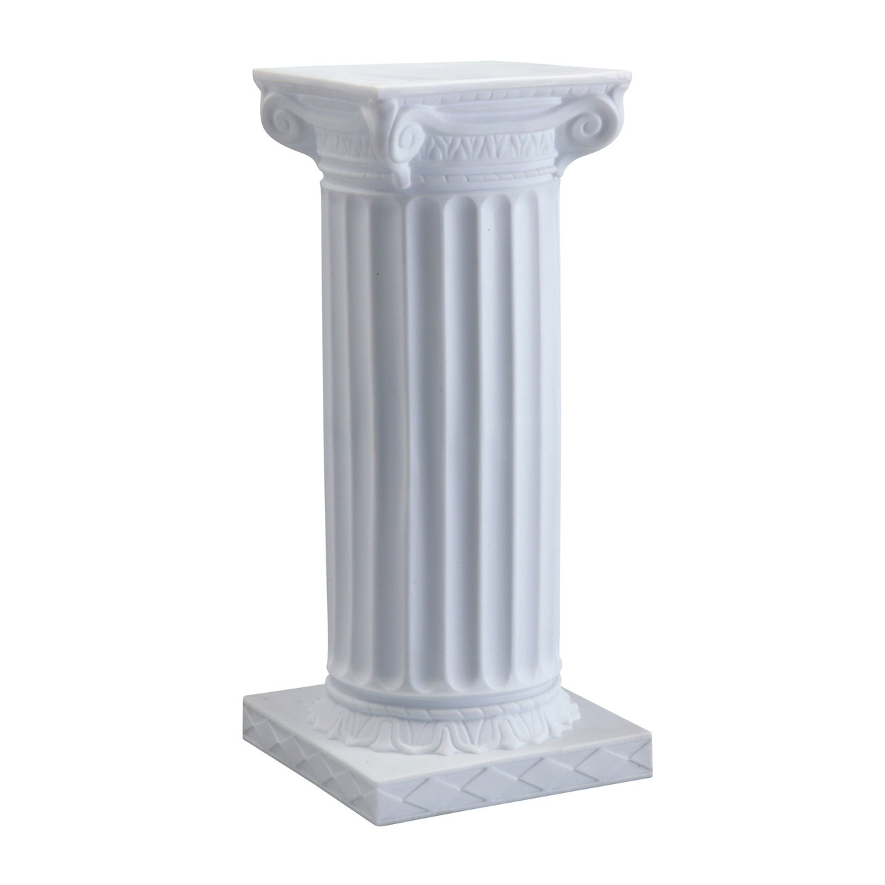Astoria Grand Shaver Empire Column Pedestal Floral Stand White Indoor ...