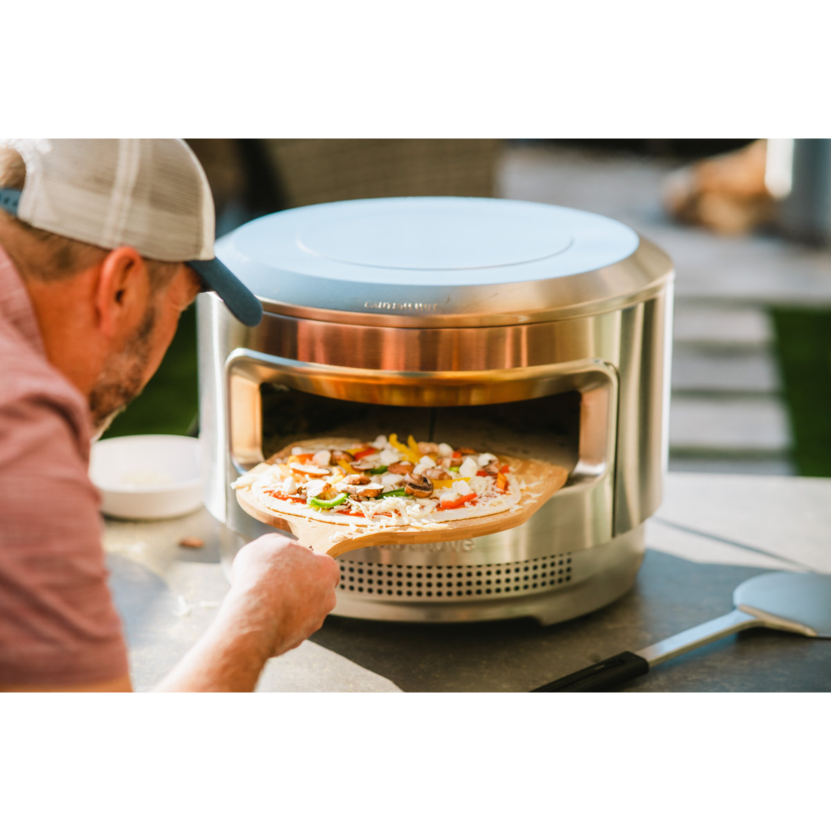 Solo Stove Stainless Steel Freestanding Pizza Oven in Silver & Reviews ...