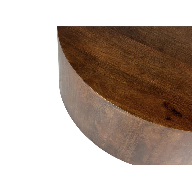 Millwood Pines Ecevit 42" Round Wooden Coffee Table | Wayfair
