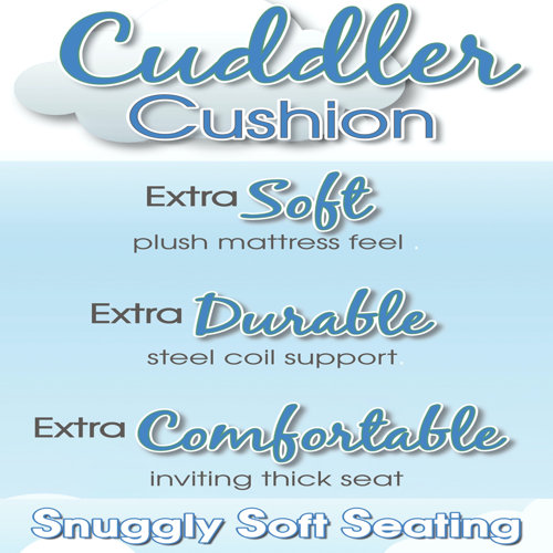 Mercer41 Thylane 89'' Sofa with Cuddler Pocketed Coil Seating | Wayfair