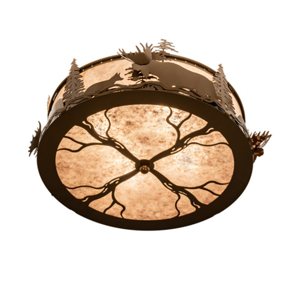 Meyda Lighting Moose And Fox Flush Mount | Wayfair