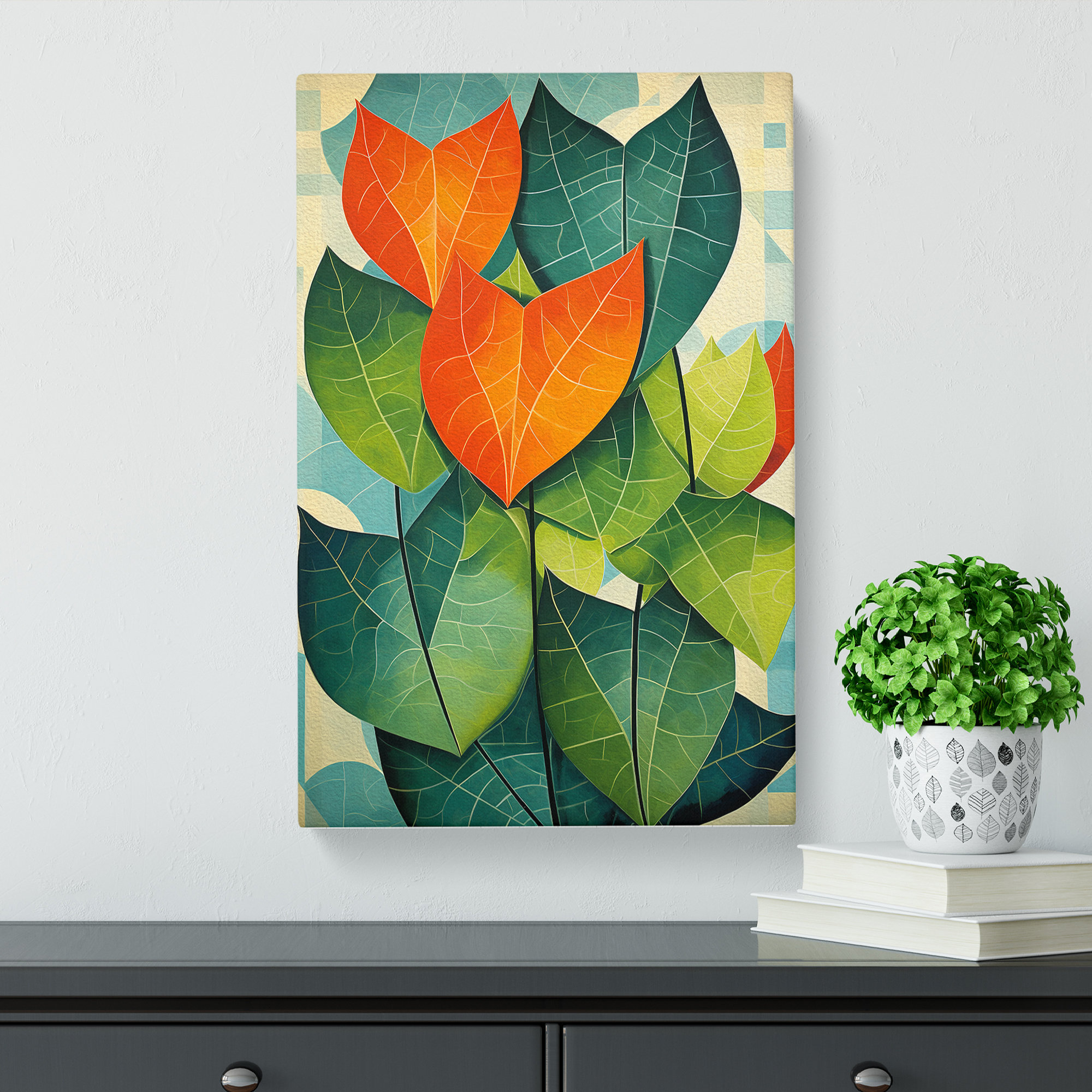 Marlow Home Co. Ivy Leaf Constructivism No.2 - Art Prints | Wayfair.co.uk