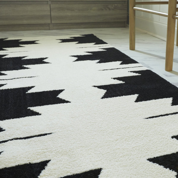 Union Rustic Eberhard Southwestern Black Area Rug & Reviews | Wayfair