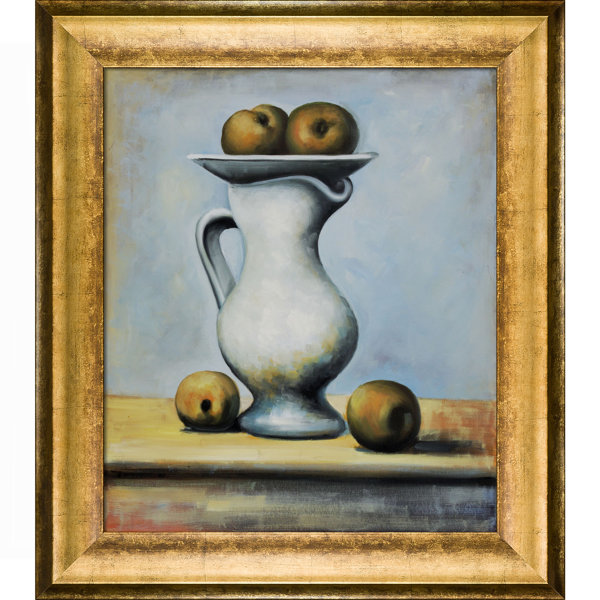 Vault W Artwork Still Life With Pitcher And Apples Framed On Canvas by ...