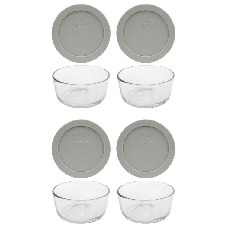 Pyrex 7200 Glass Bowls & 7200-PC Matching Lids | Wayfair