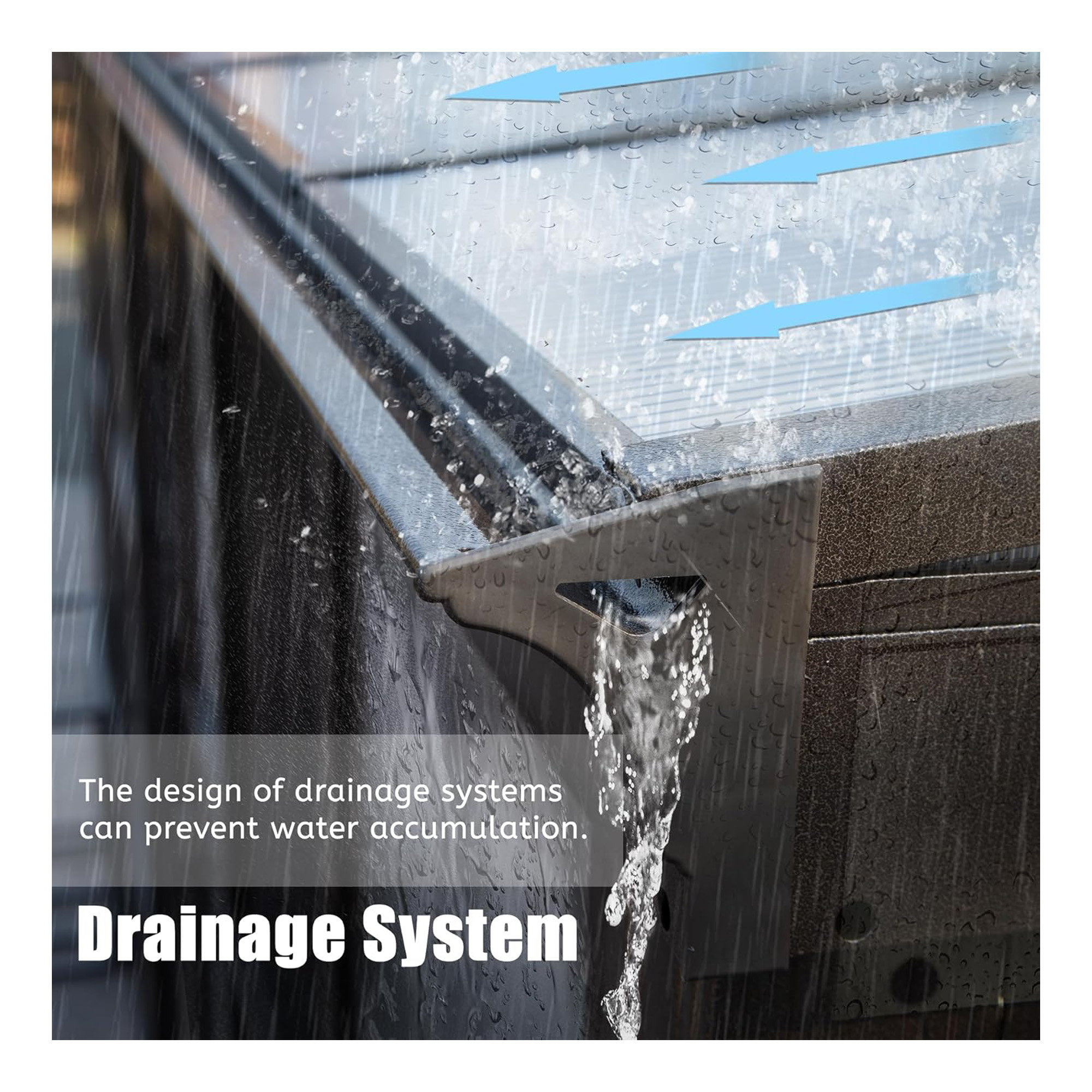 Taroo Clocks 10X14ft All Season Sunroom, Outdoor Permanent Wall Mounted ...