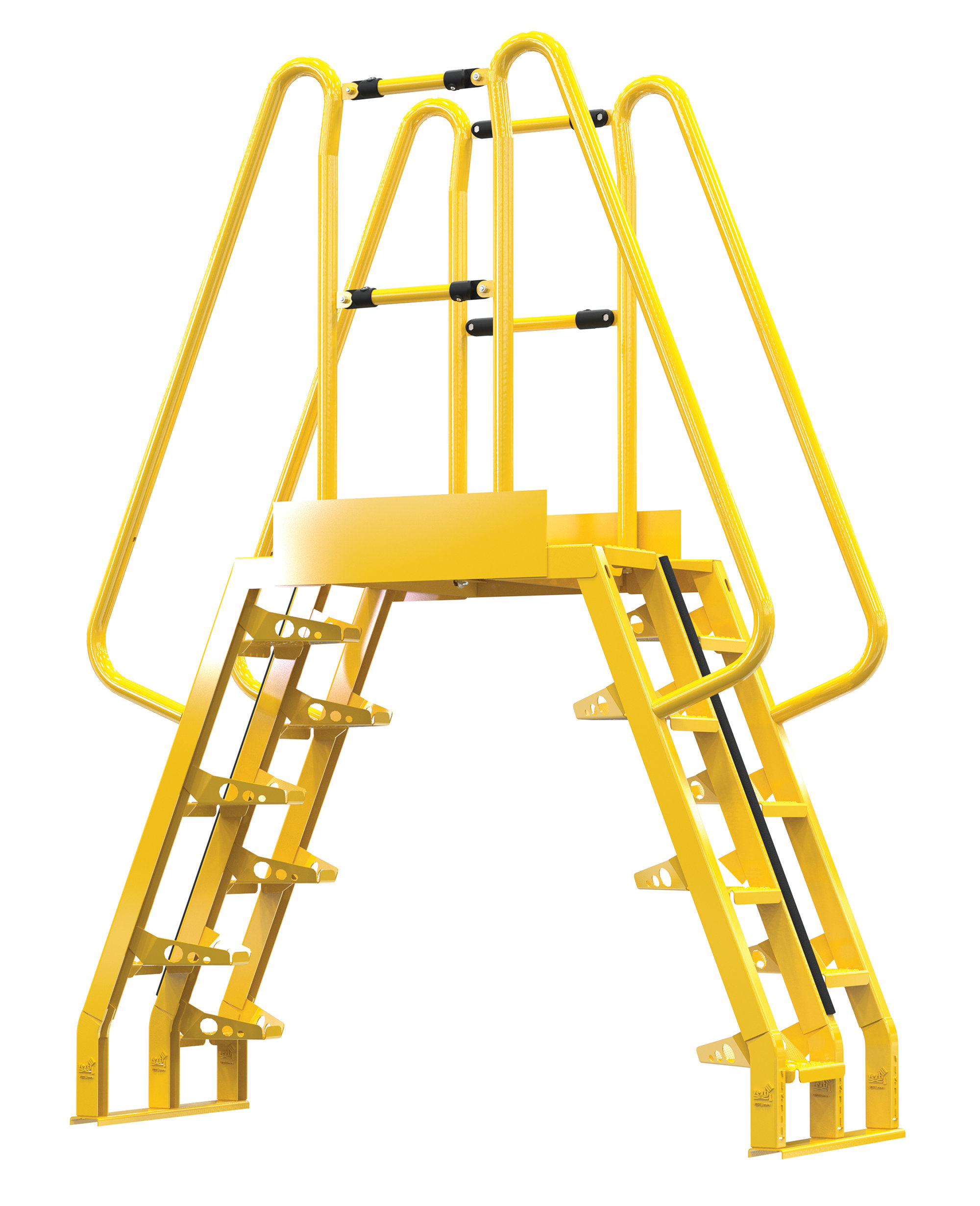 Vestil 7.52' Steel Cross Over Ladder | Wayfair