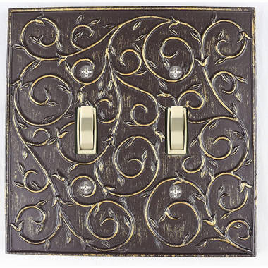 Meriville French Scroll 1-Gang Toggle Light Switch Wall Plate | Wayfair