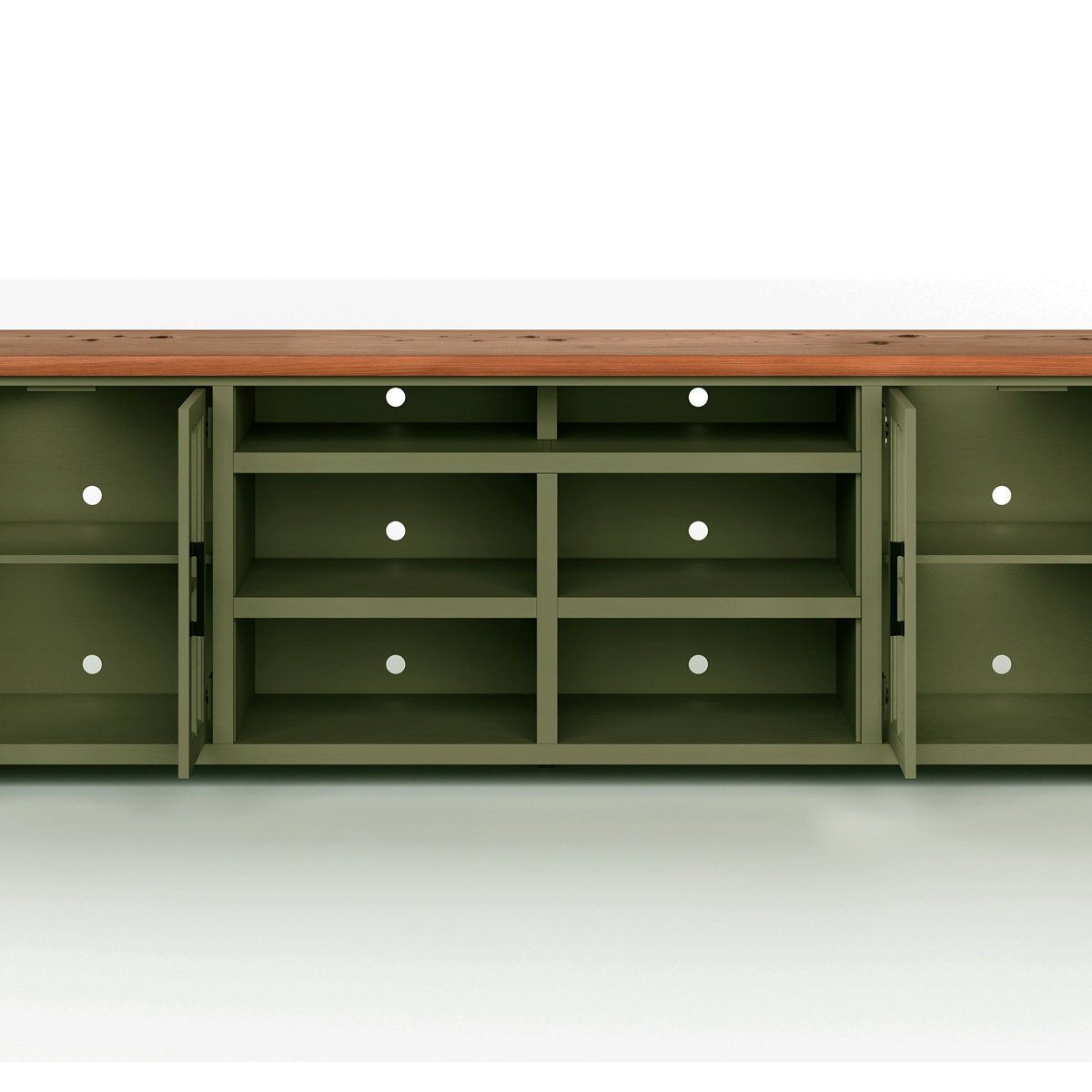 Red Barrel Studio® Home Vineyard 96 Inch TV Stand Console For Tvs Up To ...