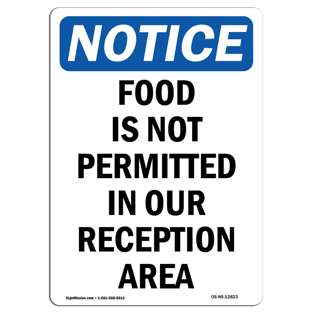 SignMission Food Is Not Permitted in Our Reception Sign | Wayfair