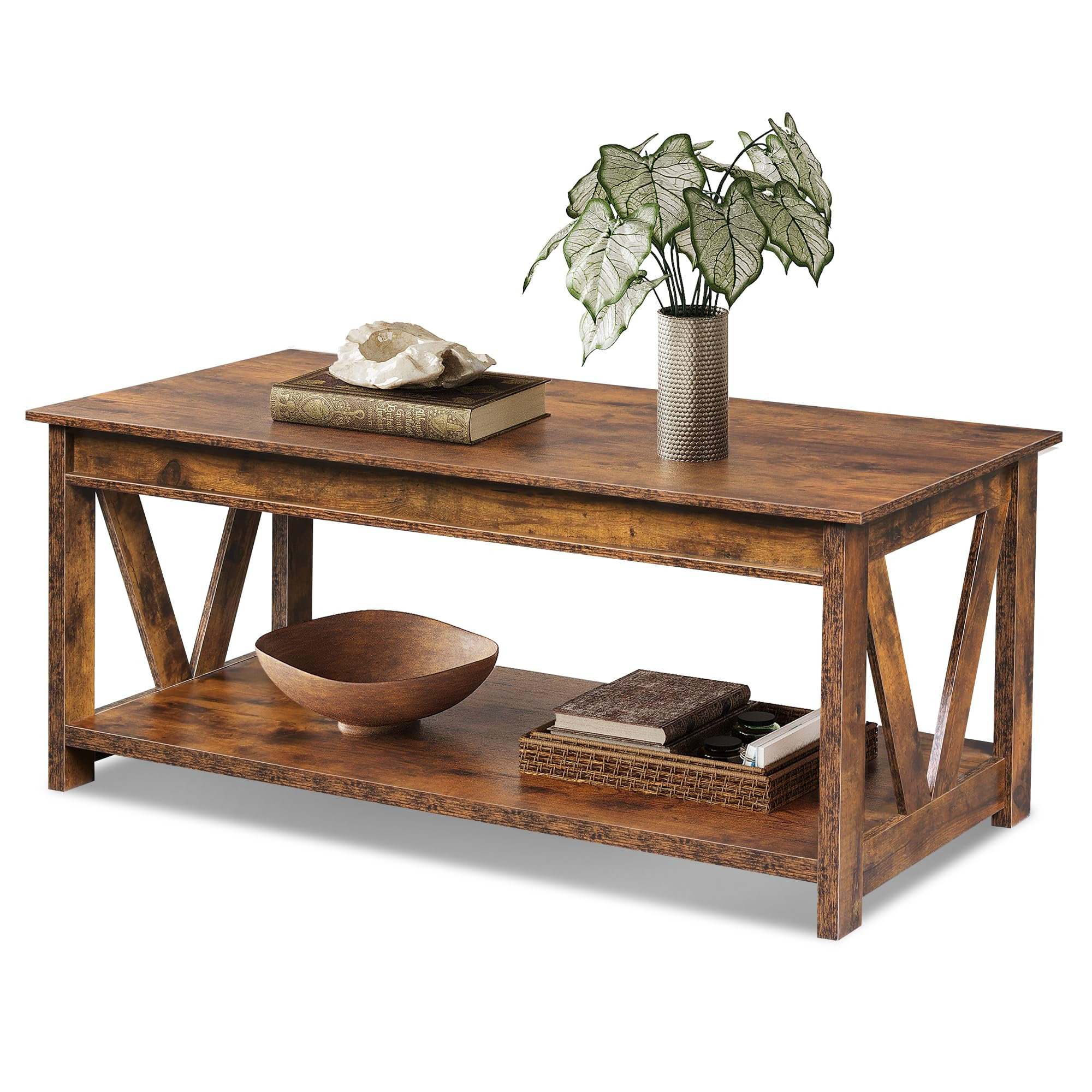 Union Rustic Mahopac Coffee Table with Storage | Wayfair.co.uk