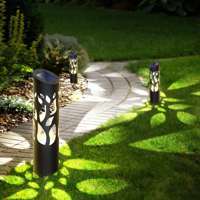 Koda Matte Black Low Voltage Solar Powered Integrated LED Steel Bollard ...