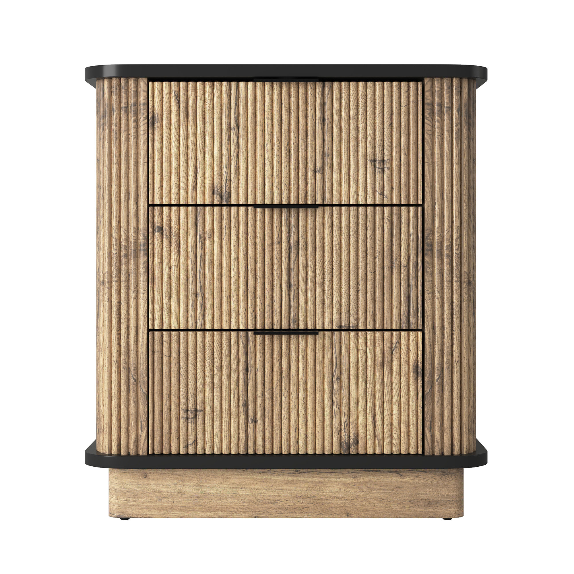 Millwood Pines Fluted Small Narrow Vintage Side Table, End Tables With ...