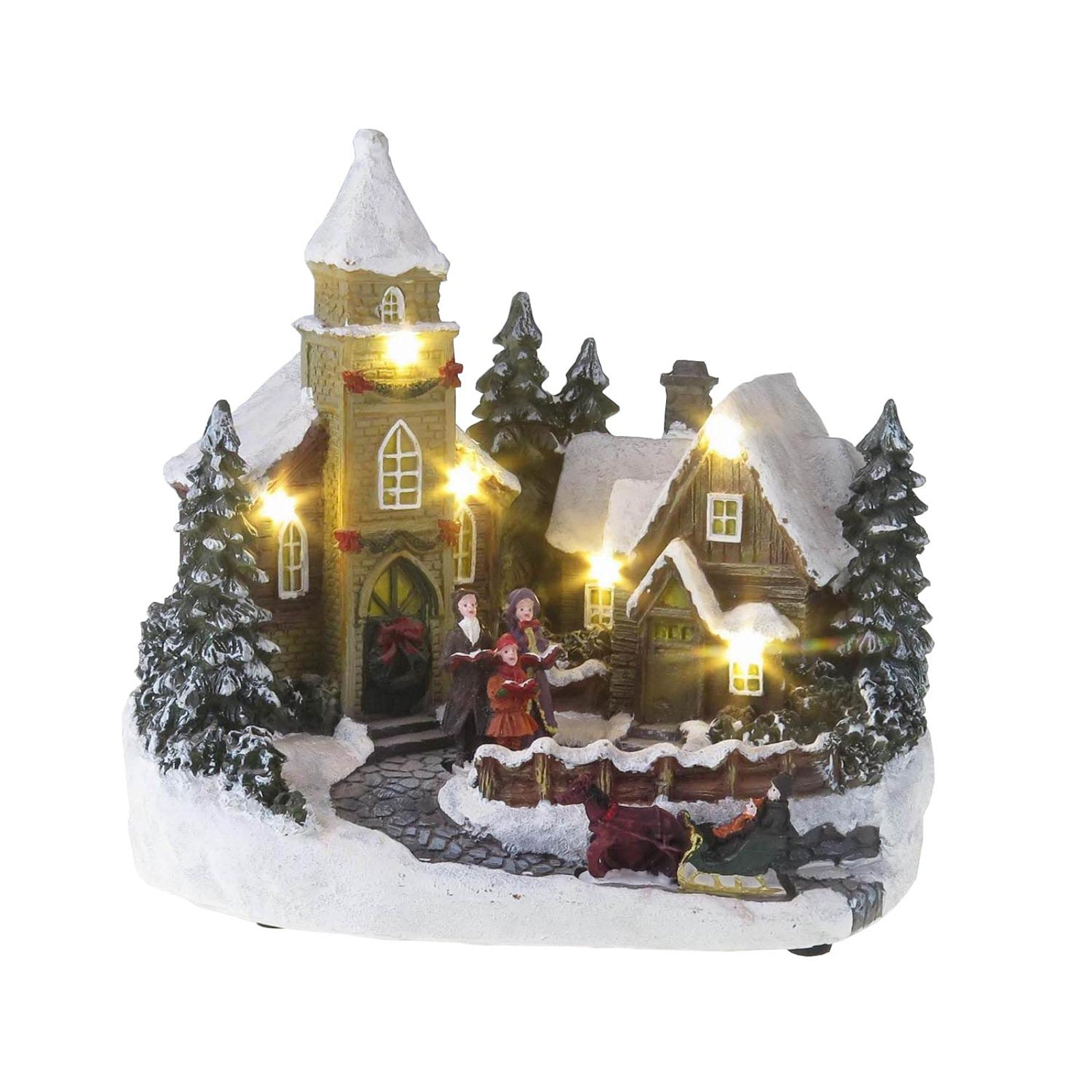 The Holiday Aisle® Musical Christmas Carol Singing House Scene Figurine ...