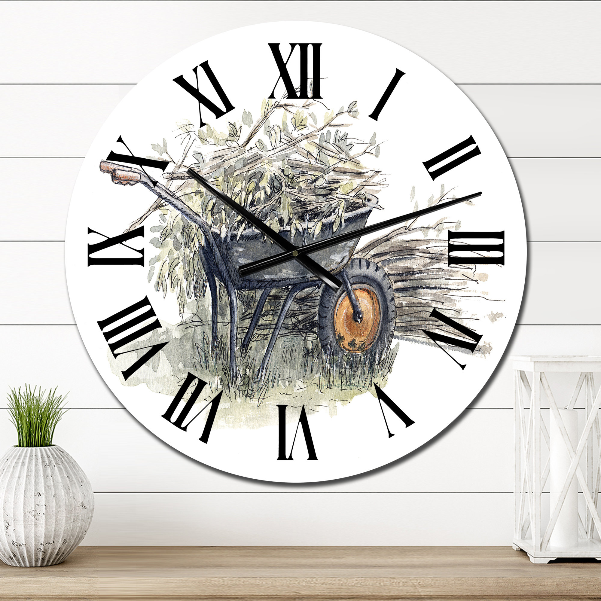 East Urban Home Old Garden Trolley Full of Cut Branches - Country Wall ...