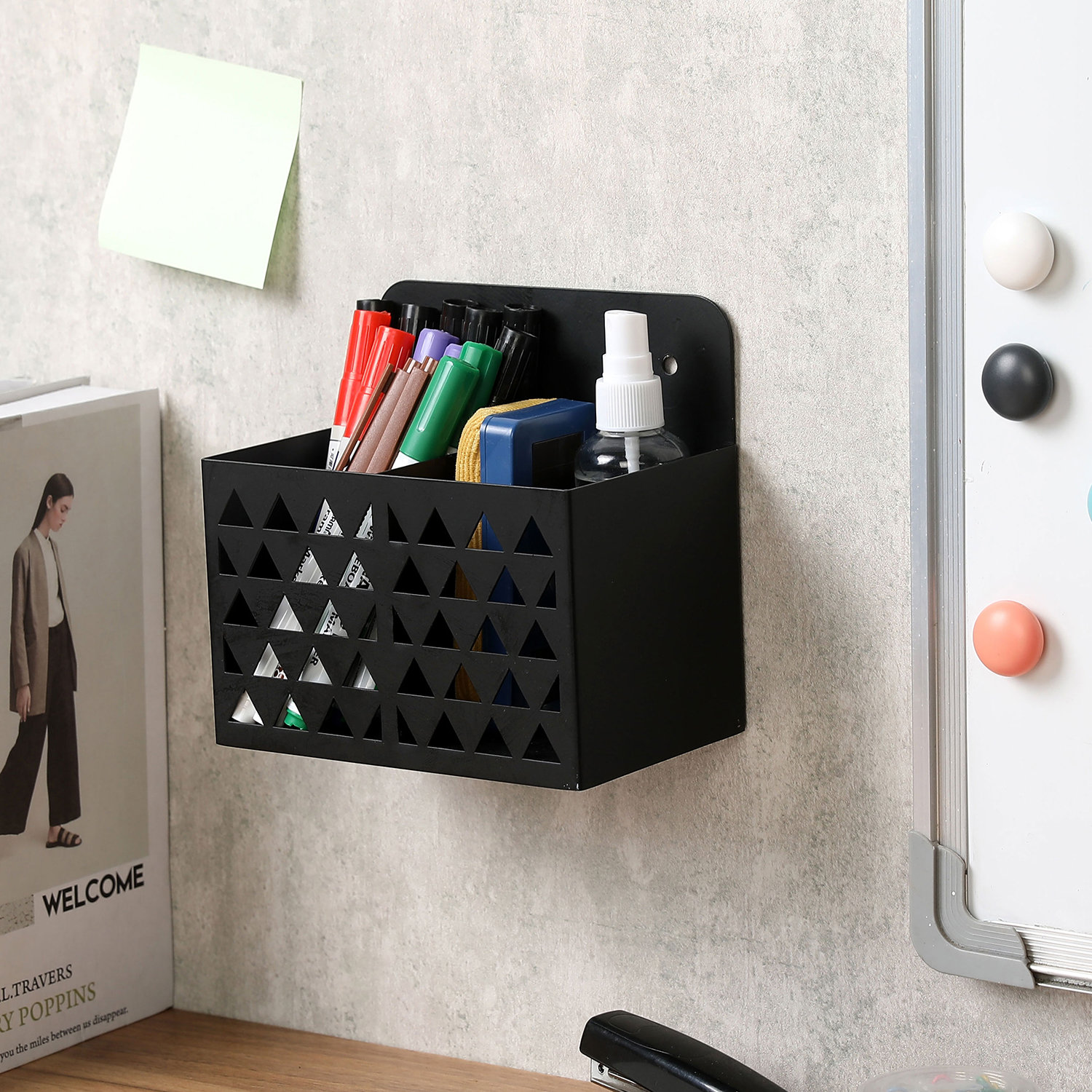 Ebern Designs Sylus Wall Marker Eraser Pen Holder - Wayfair Canada