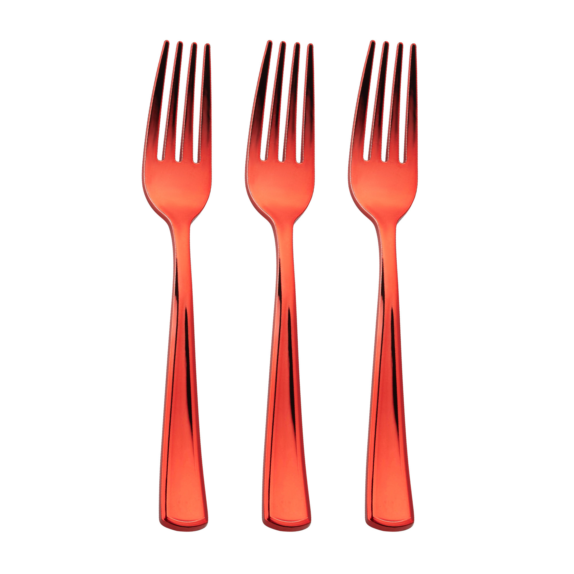 Smarty Had a Party Shiny Metallic Red Plastic Forks | Wayfair