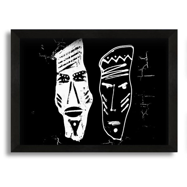 Ophelia & Co. Mask Of Two Sides - Single Picture Frame Graphic Art on ...