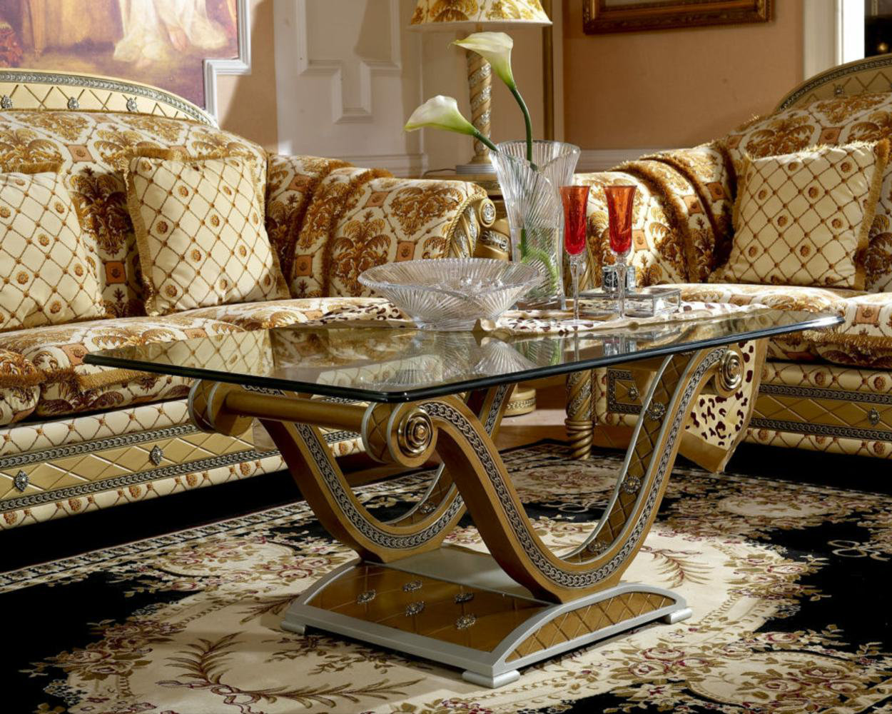 Infinity Furniture Import Zeus Gold Rectangular Coffee Table | Perigold