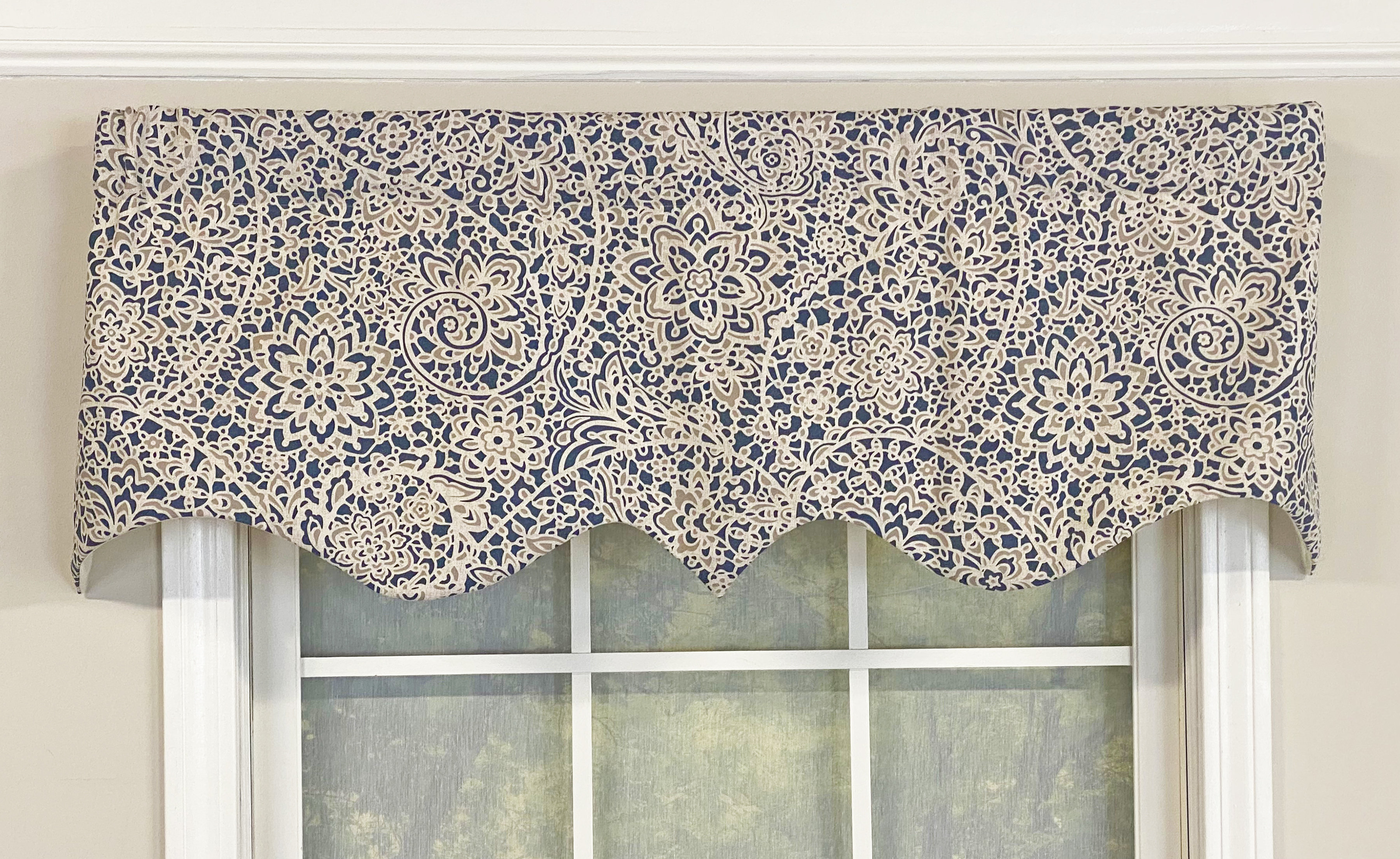 RLF Home Stella Paisley Regal Valance & Reviews | Wayfair