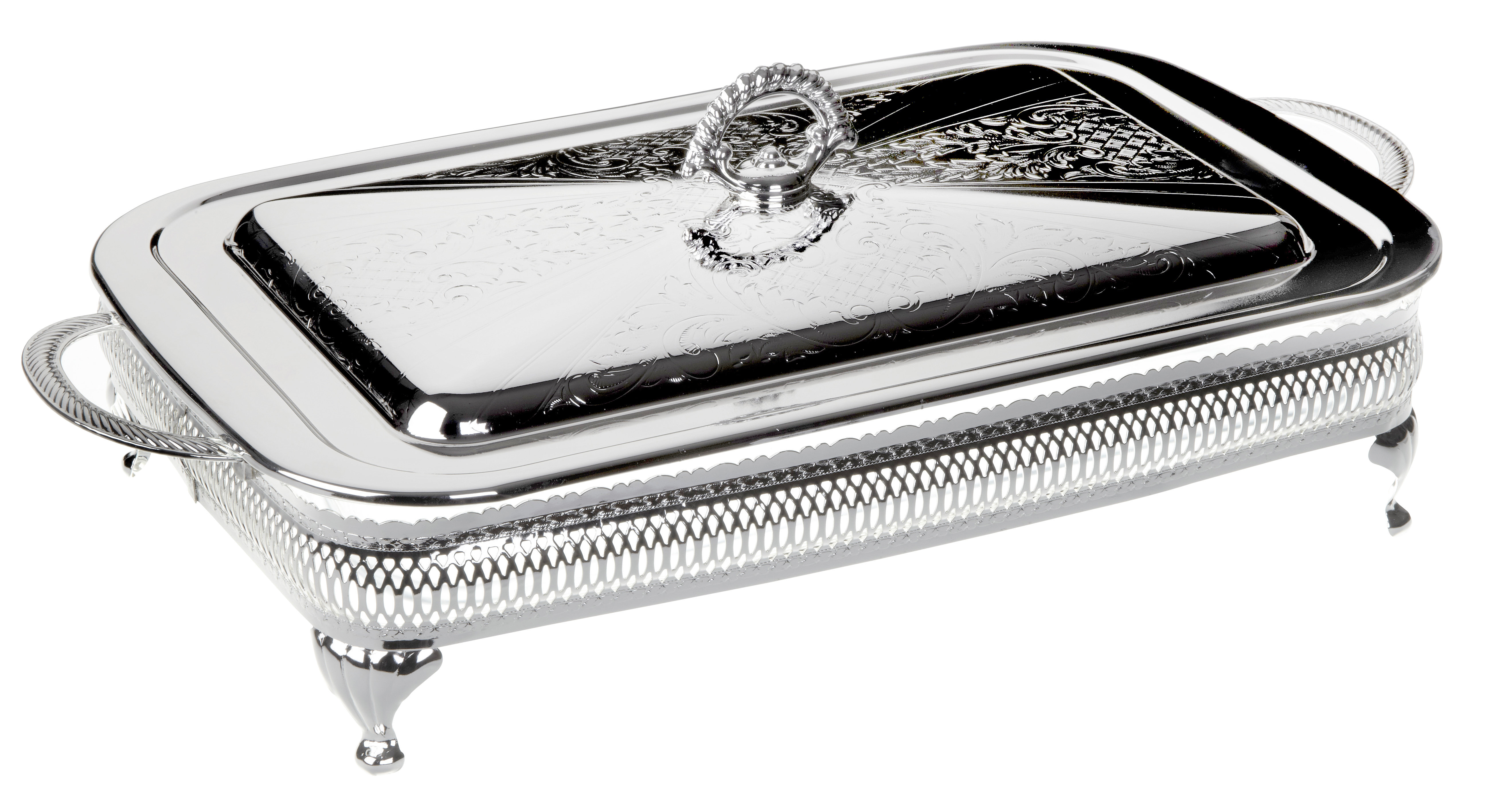 Corbell Silver Company Queen Anne Silver Plated Rectangular Casserole ...