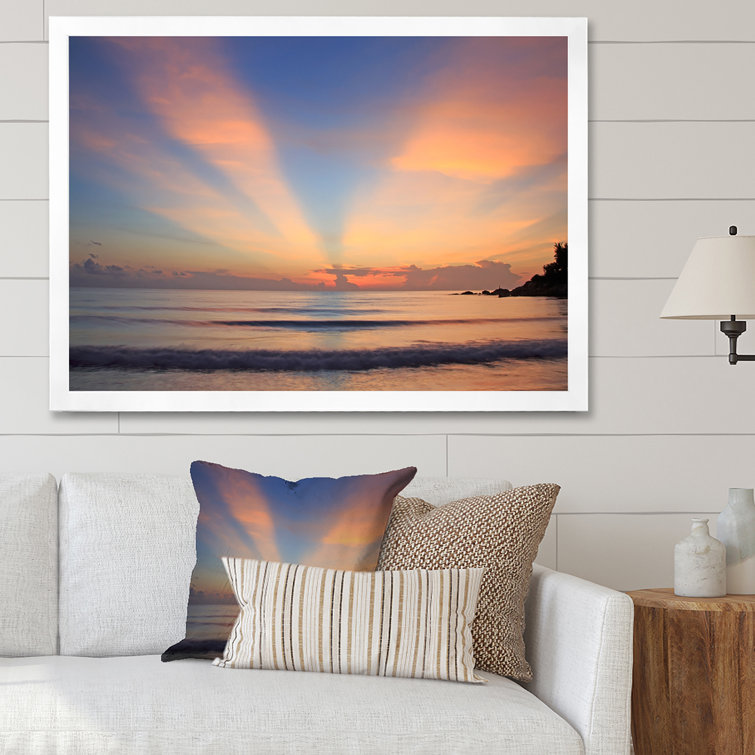 Highland Dunes Beach Sunrise With Dramatic Sky XV Framed On Canvas ...