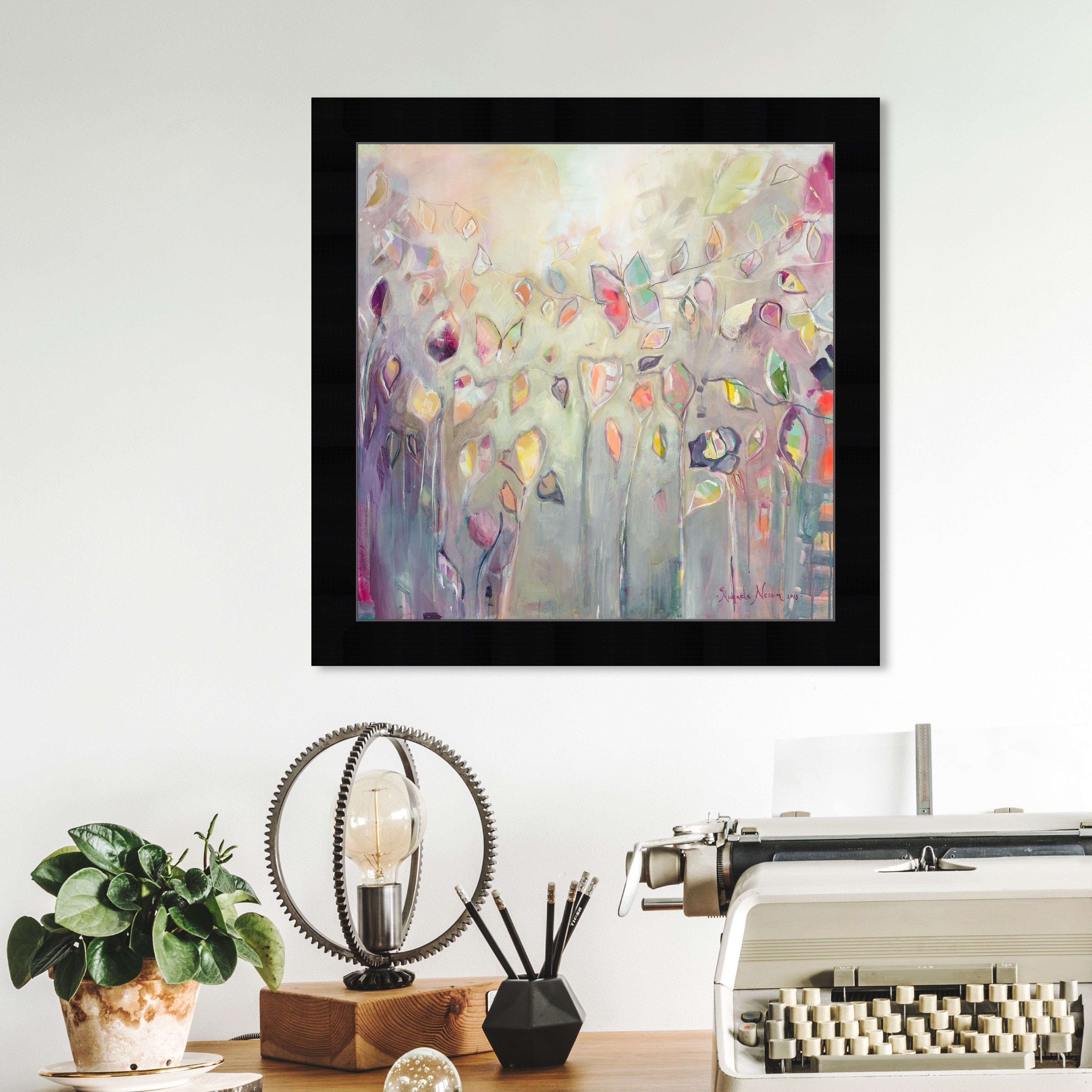 Oliver Gal Prints Abstract Pink Butterflies by Oliver Gal - Print ...