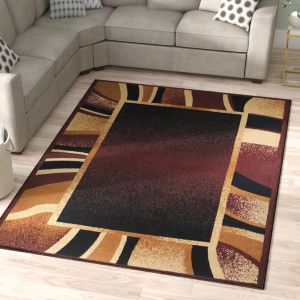Ebern Designs Vannesa Abstract Brown Area Rug & Reviews | Wayfair