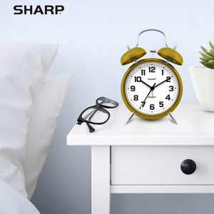 Sharp Twin Bell Quartz Analog Alarm Clock | Wayfair